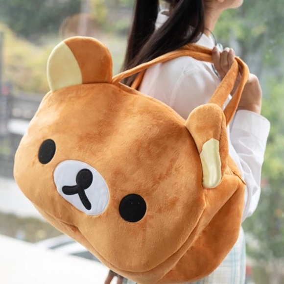 Bags | Bag Bear Rilakkuma Plush Bag Shoulder Womens Cute Brown Kawaii ...
